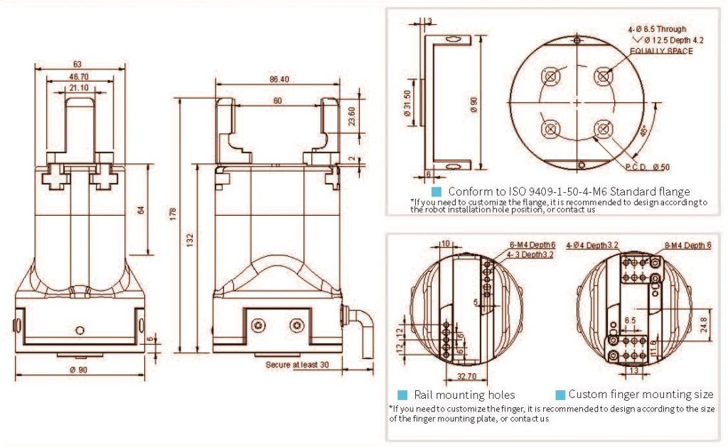 PGC-300 | Collaborative Parallel Grippers | TSM Robotics Malaysia
